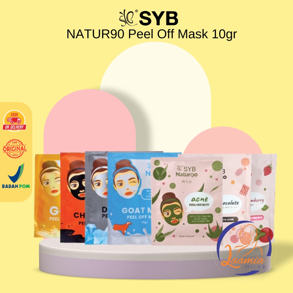 Jual Syb Natur90 Peel Off Mask 10Gr Goat Milk,Diamond ,Gold,Charcoal ...