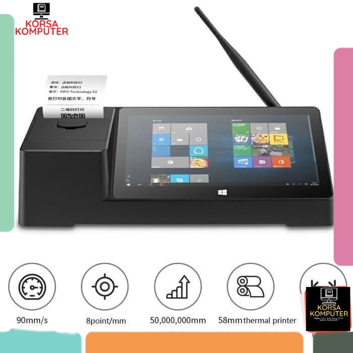 Jual Komputer Kasir Mini WINDOWS 10 MINI PC PIPO X3 TABLET POS PRINTER THERMAL 58MM - PC KASIR ...