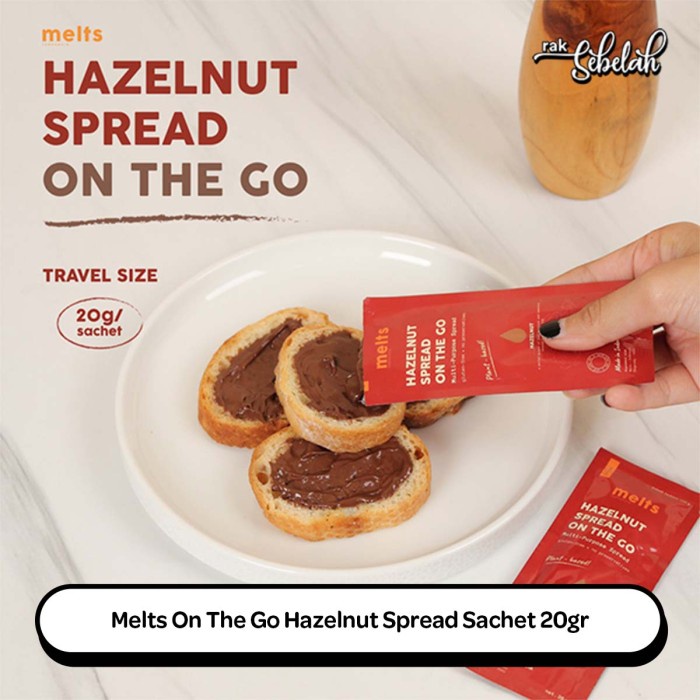 Jual Melts On The Go Chocolate Hazelnut Spread Sachet 20gr Selai ...