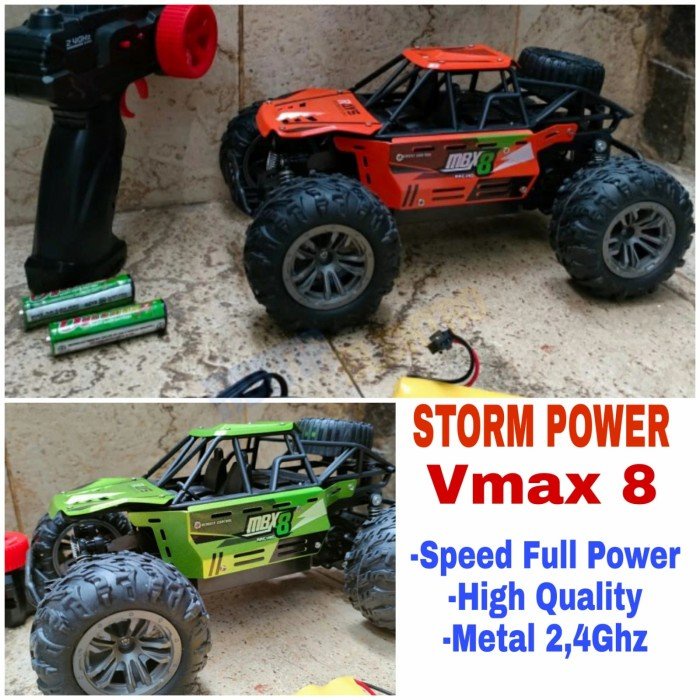 Jual Mobil RC Car Metal Alloy Remote Control Turbo Speed Buggy King ...