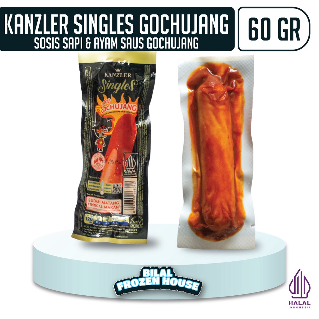 Jual Sosis Kanzler Singles Gochujang 60gr - Sosis Sapi & Ayam Rasa Saus ...