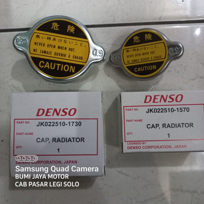 Jual GROSIR : TUTUP RADIATOR DENSO ASLI PLAT TEBAL UKURAN BESAR DAN ...