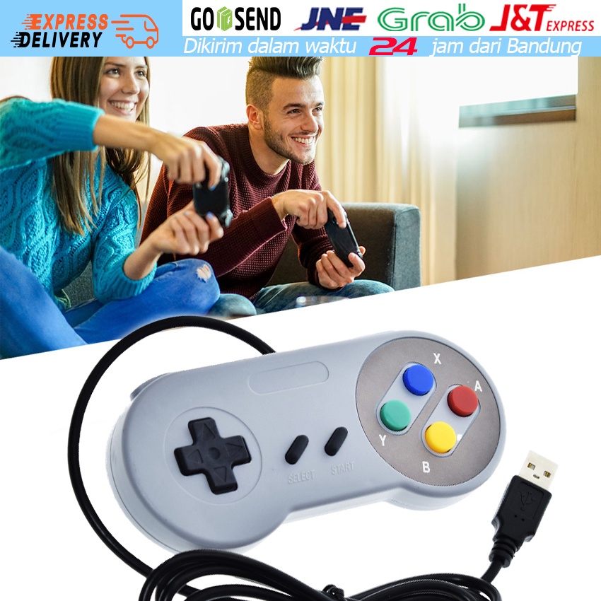 Jual SNES 4Tombol USB Controller GAME PAD Untuk PC / MAC / Windows ...