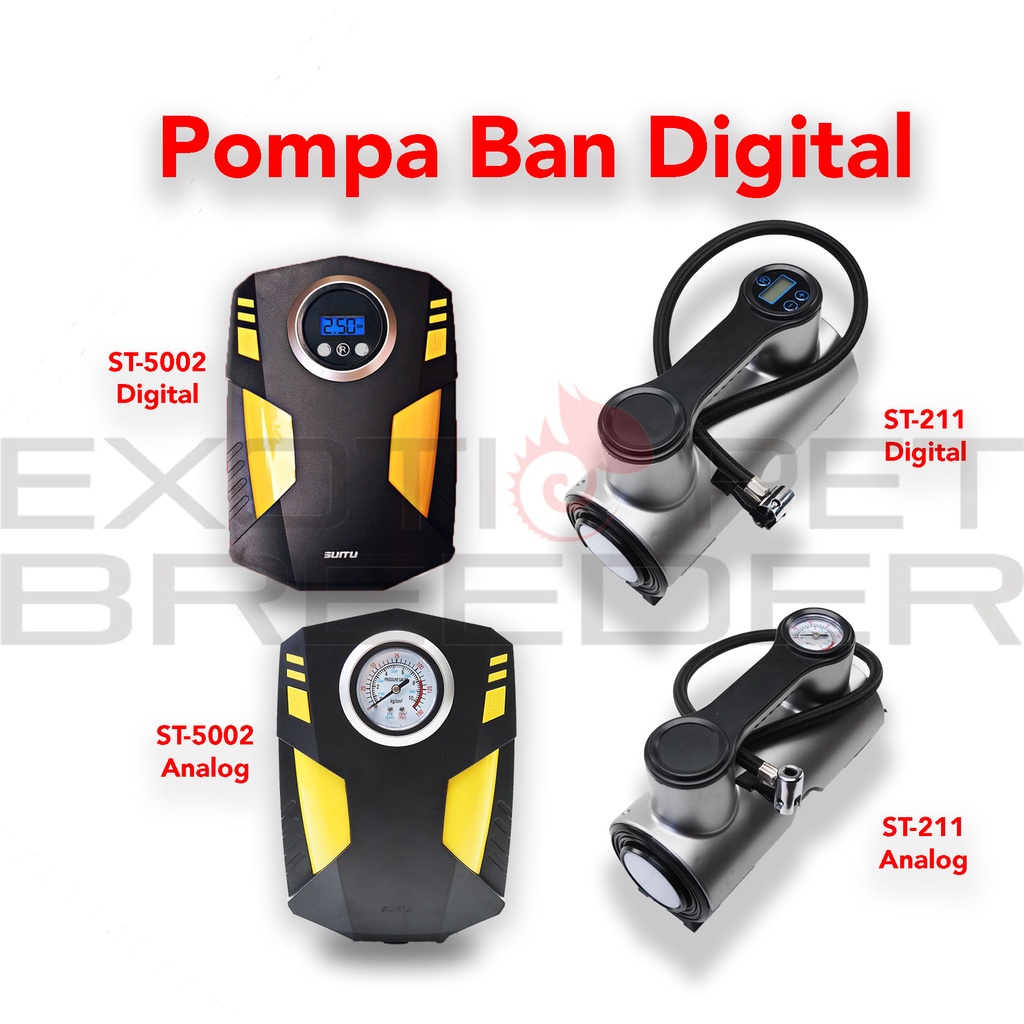 Jual ExoPump Pompa Ban Mobil Elektrik Portable 180 Watt Kompresor Ban ...