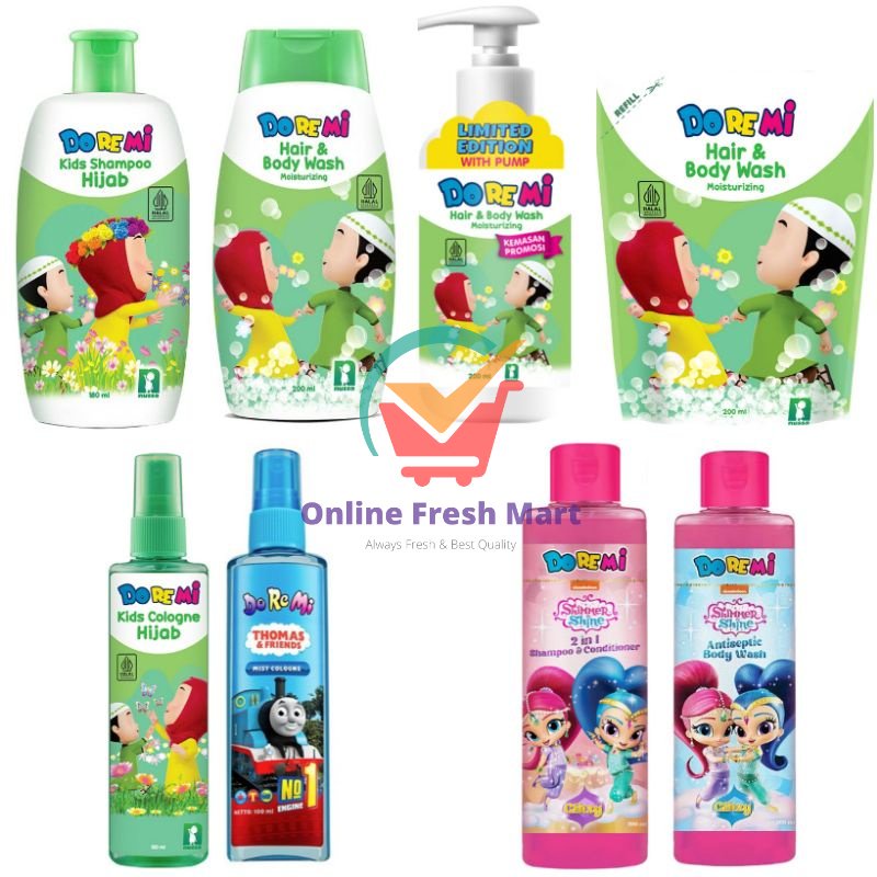 Jual Do Re Mi Doremi Cologne Hair & Body Wash Shampoo Edisi Nussa Rarra ...