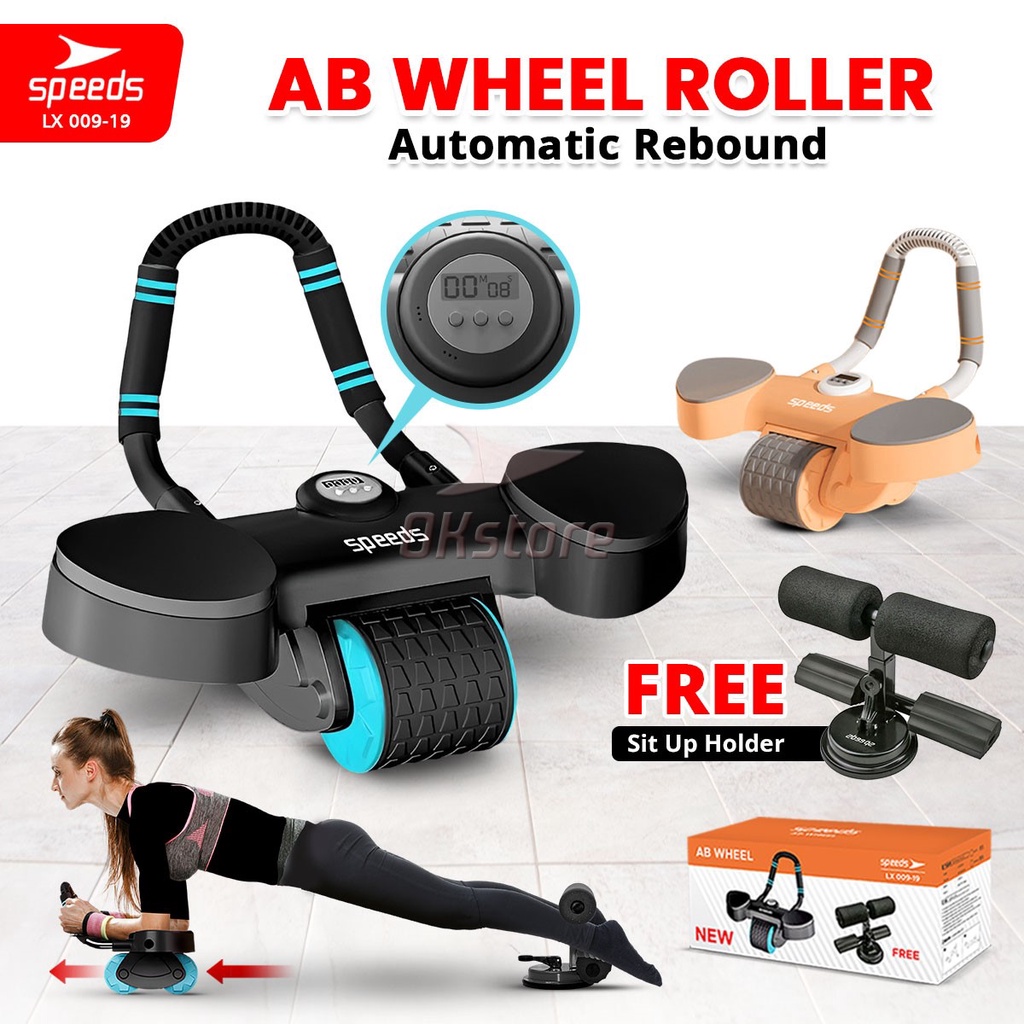 Jual SPEEDS Ab Wheel 2in1 Ab Roller Wheels Plank Trainer Abdominal Core ...