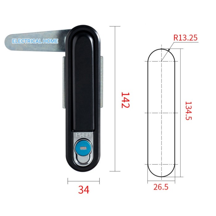 Jual Kunci Box Panel MS-480-2-1 Oval (142mm) | Shopee Indonesia