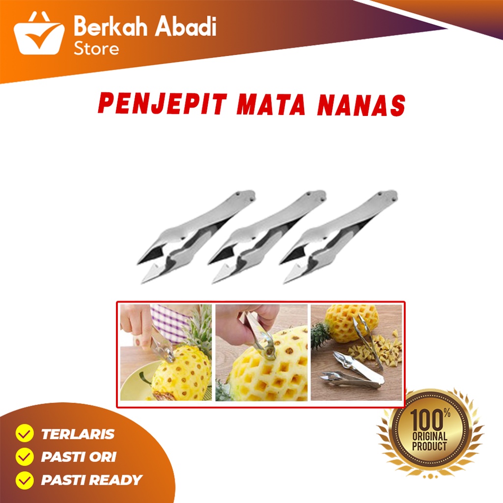 Jual Alat Pengupas Stainless Steel Pinset Kupas Buah Pencabut Pencapit ...