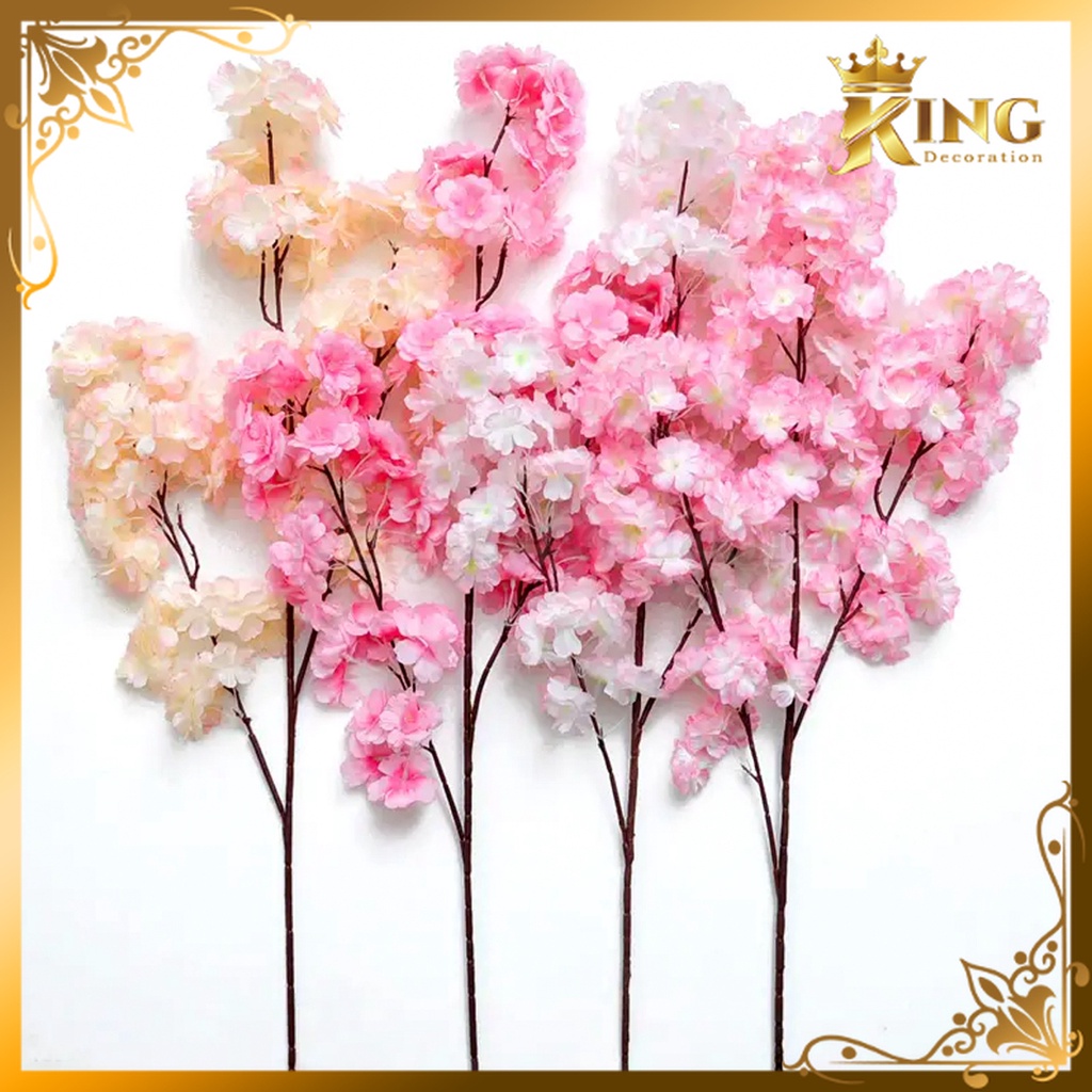 Jual Bunga Cherry Blossom 1 Meter Mei Hua Artificial 1 PCS - Bunga ...