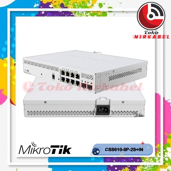 Jual MikroTik CSS610-8P-2S+IN | 8 Port Gigabit POE + 2 SFP Cloud Switch ...