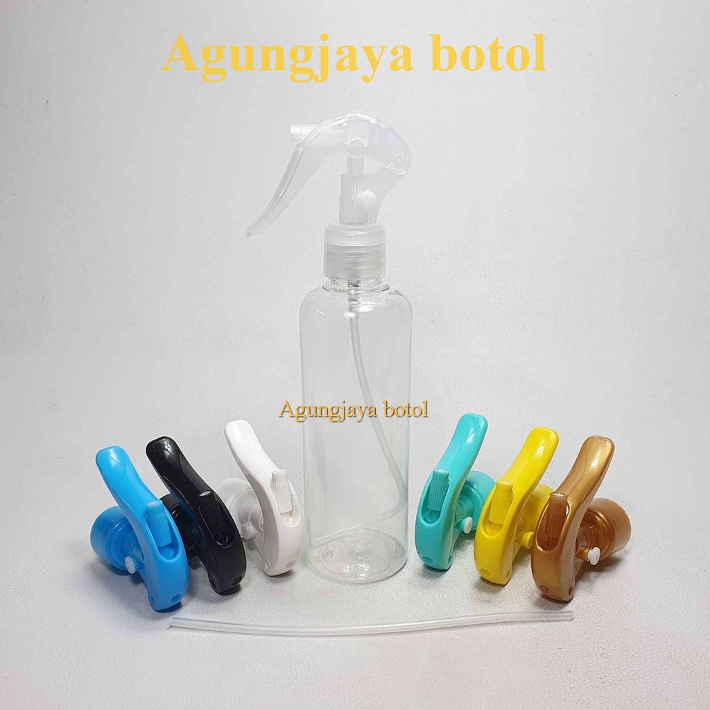 Jual Botol Plastik 250 Ml Br Natural Tutup Mini Trigger Botol Kispray Botol Cair Kimia