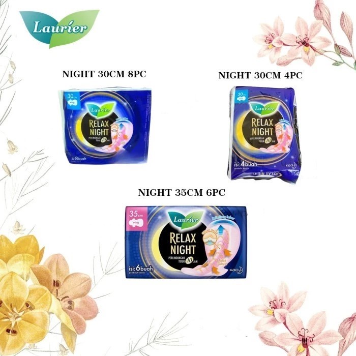 Jual Laurier Relax Night Wing - Pembalut Wanita Pembalut Malam Sayap ...