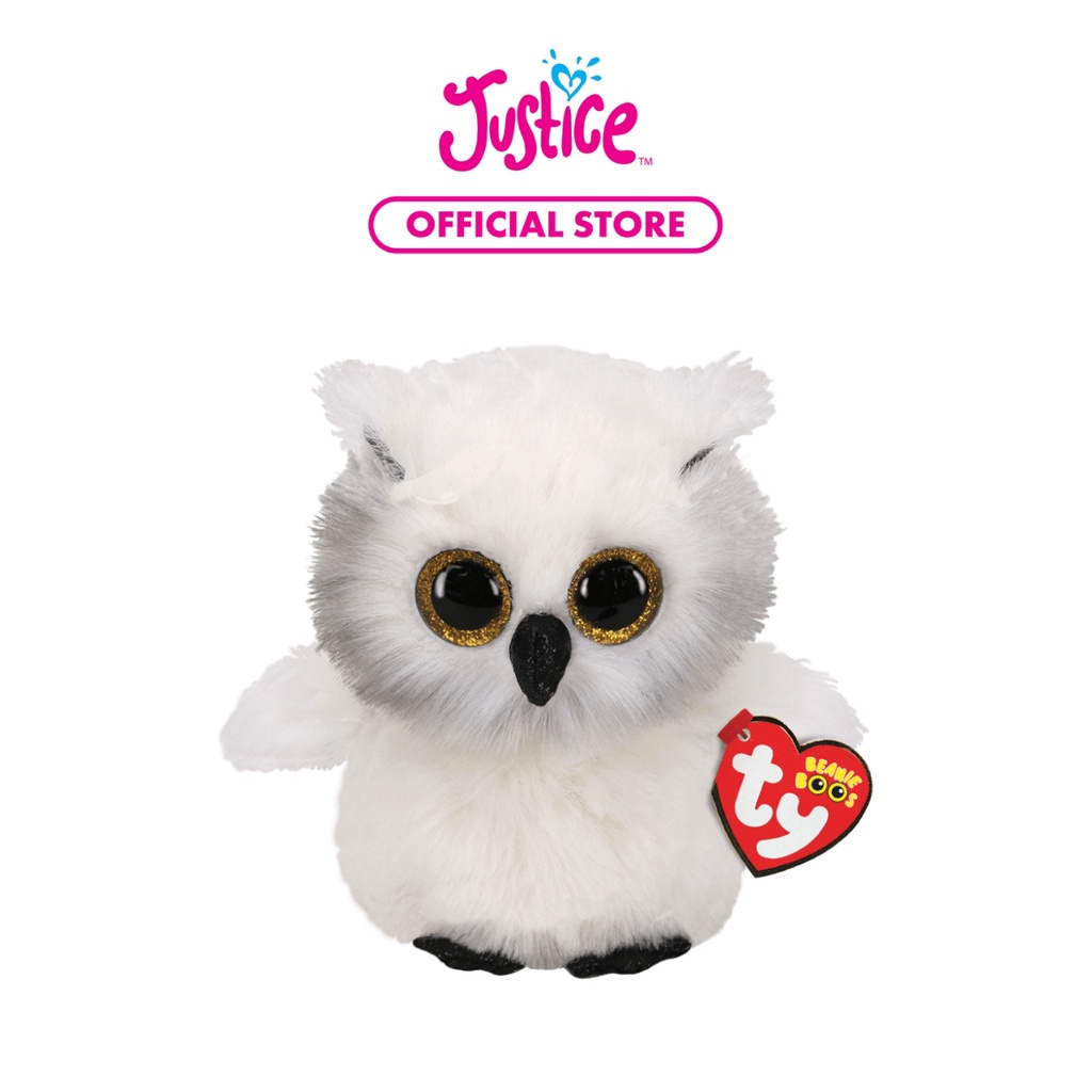 Jual TY Toys Beanie Boos Austin Owl White - Medium - Boneka Anak ...