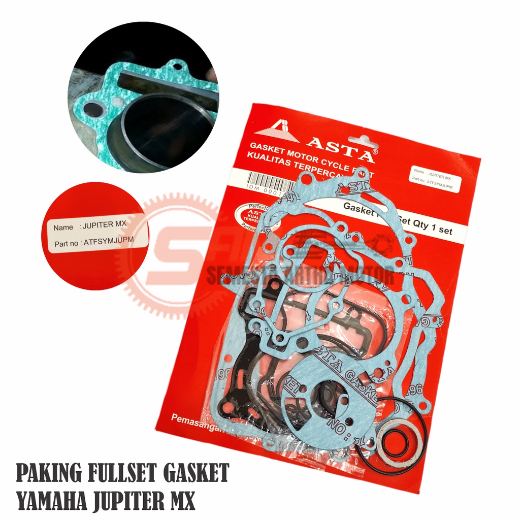 Jual Paking Gasket Full Set Yamaha Jupiter MX Lama Old Packing Head Boring Fullset Motor ...