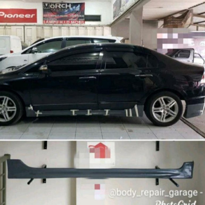 Jual 07 Bodykit full bumper honda civic fd mugen r dan rr Sideskirt mugen | Shopee Indonesia