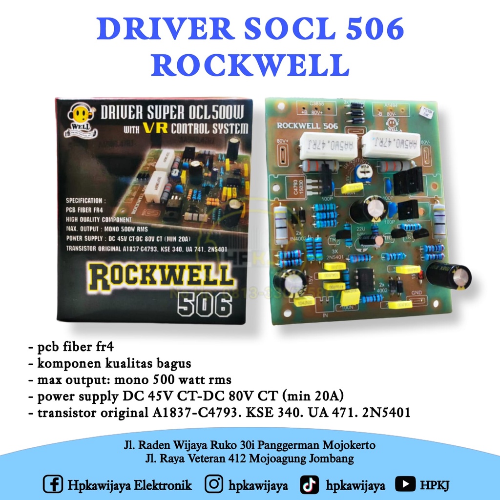 Jual KIT DRIVER SUPER OCL 506 FIBER ROCKWELL socl 506 pcb fiber ...