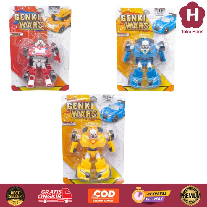 Jual Mainan Robot Berubah Jadi Mobil Genki Wars 8818B | Shopee Indonesia