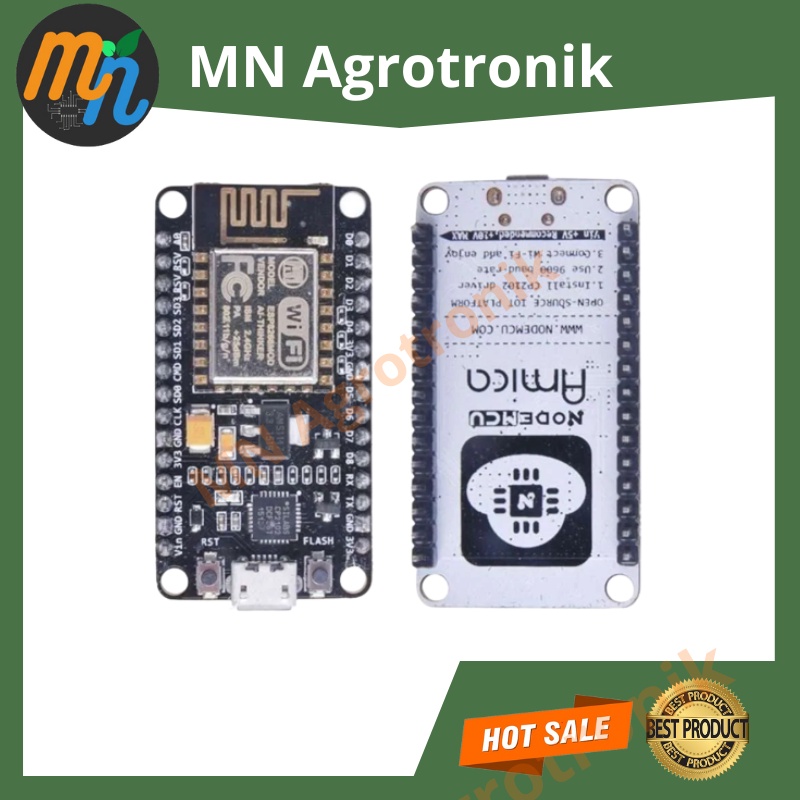 Jual NODEMCU AMICA LUA WIFI V3 4MB 32MBITS FLASH ESP8266 ESP12 CP2102 ... Jual NODEMCU AMICA LUA WIFI V3 4MB 32MBITS FLASH ESP8266 ESP12 CP2102 ...