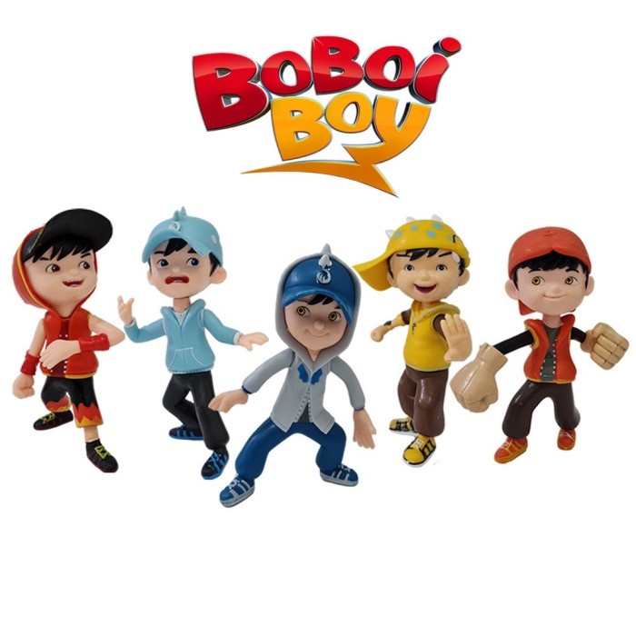 Jual ACTION FIGURE BOBOIBOY SET ISI 5 PCS MAINAN TOPPER MINIATUR BOBOI ...