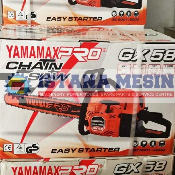 Jual MESIN POTONG KAYU SINSO SENSO MINI YAMAMAXPRO CHAINSAW GX 58 Best ...