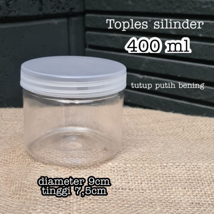 Jual toples silinder tabung 400ml cookies kue jar plastik bulat 400 450 ml | Shopee Indonesia