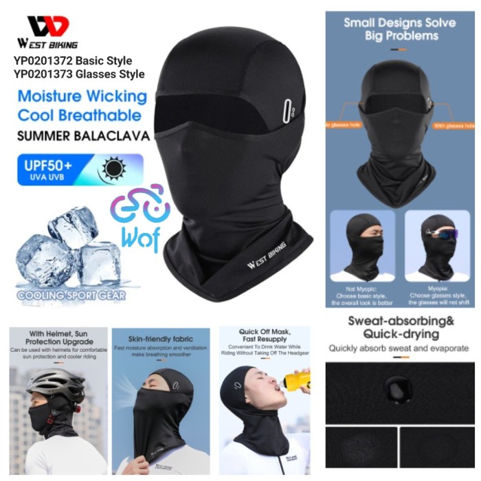 Jual WEST BIKING 372 373 Masker Wajah Bike Balaclava Face Mask Sepeda ...