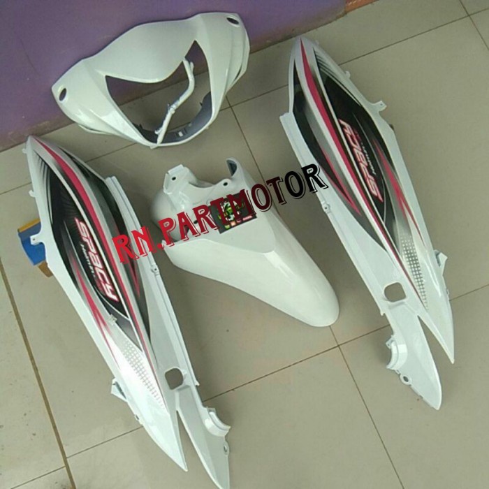 Jual COVER BODY SATU PAKET HONDA SPACY WARNA PUTIH PLUS STRIPPING ...