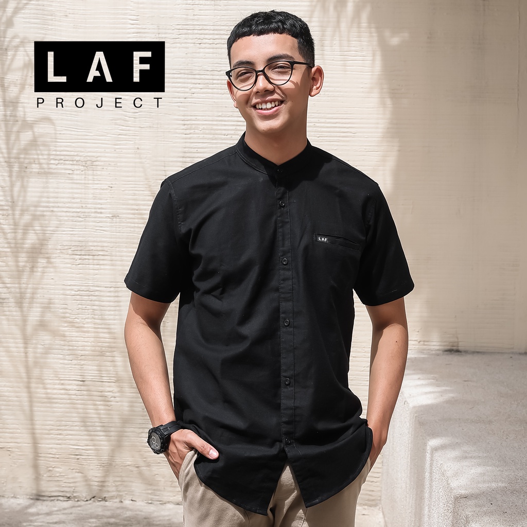 Jual Baju Koko Kurta Pria Dewasa Lengan Pendek Kemeja Muslim Polos Linen Premium Original LAF ...
