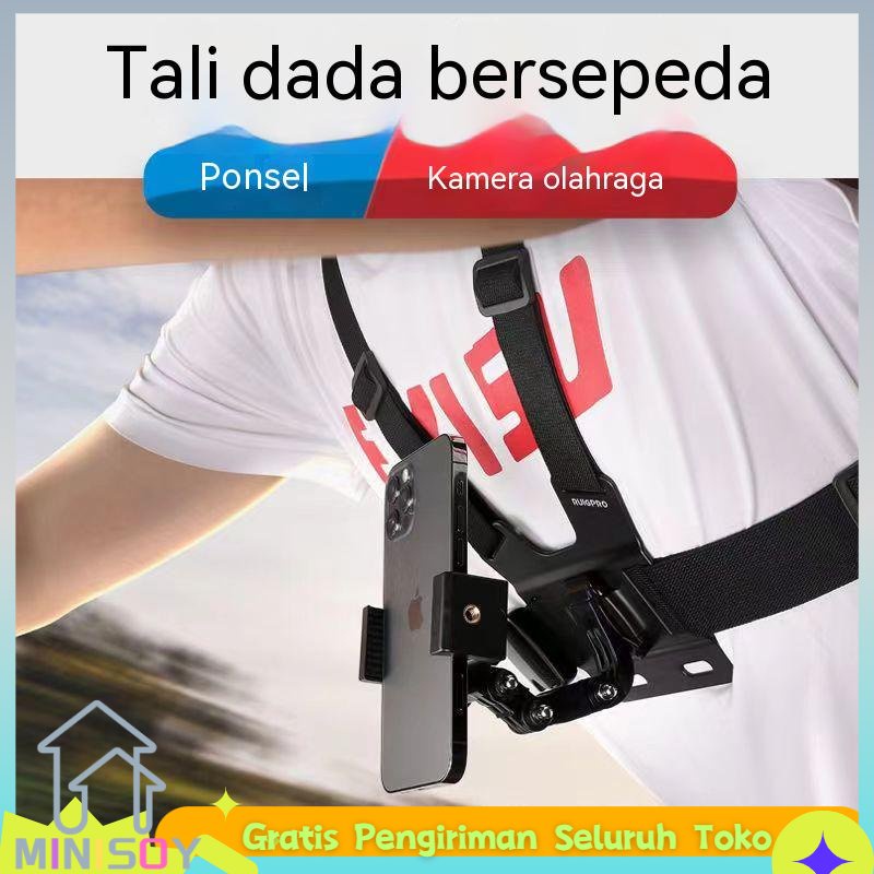 Jual 【COD】Body Chest Strap Tali Dada Handphone & Mount Kamera Body Belt ...