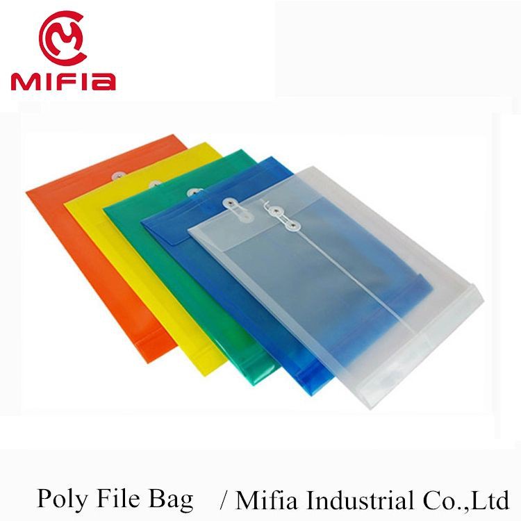 Jual Map Tali Plastik Transparan File folder plastic bag A4 F4 Folder ...