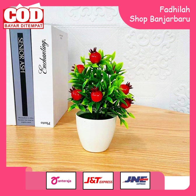 Jual TANAMAN BUAH PLASTIK TANAMAN HIAS ARTIFISIAL POT BUNGA BUAH ...