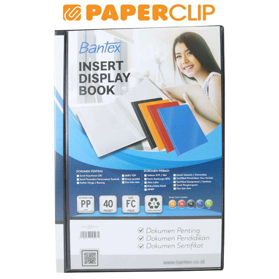 Jual DISPLAY BOOKS / CLEAR HOLDER INSERT BANTEX 3185I 10 F4 40 BLACK ...