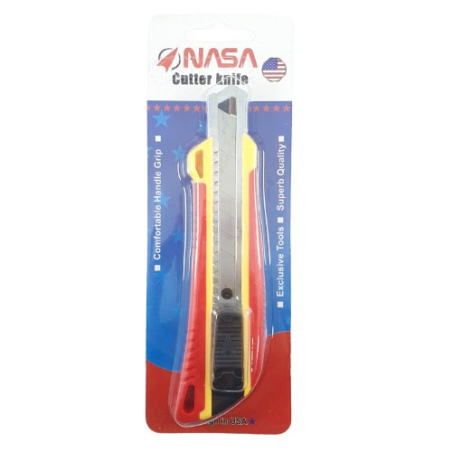 Jual Cutter Besar Nasa Gagang Karet Kater Pisau Knife/Cutter Besar Nasa ...