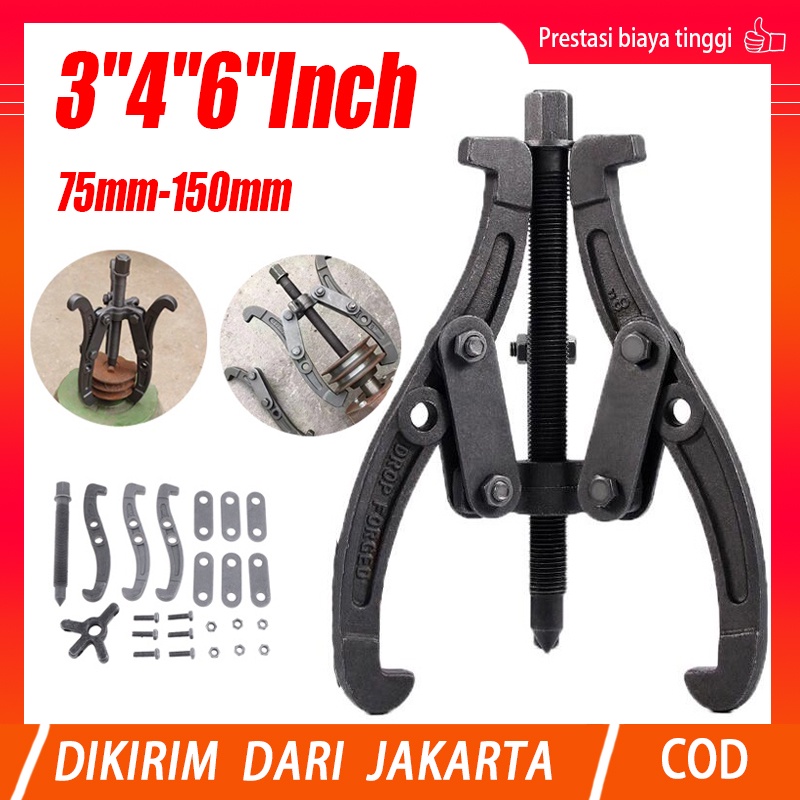 Jual Treker 3 Kaki 3/4/6 Inch Gear Puller 3 Jaw Tracker Alat Pencabut ...