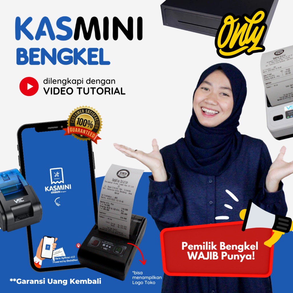 Jual Aplikasi Kasir Bengkel Pencetak Struk - Android | Shopee Indonesia