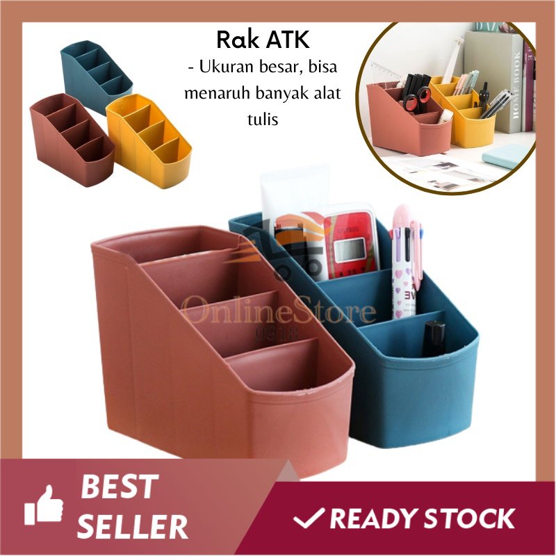 Jual OS -E205- Rak ATK 4 Sekat / Rak Meja Alat Tulis / Organizer Meja ...