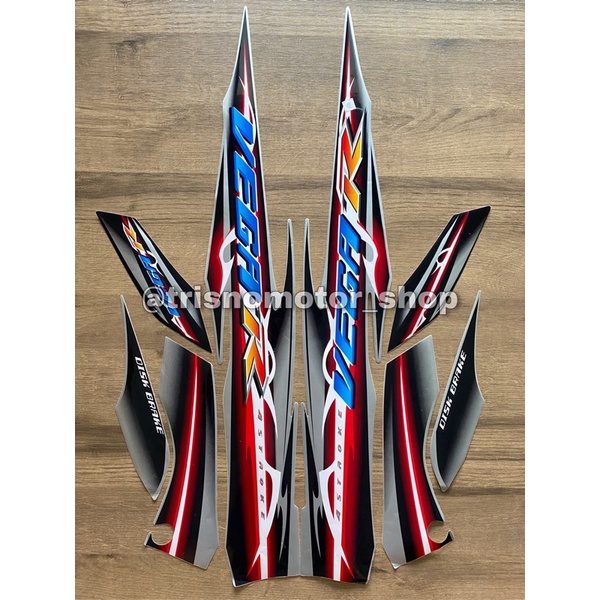 Jual striping list Yamaha vega r 2007 silver hitam sticker stiker Vega ...