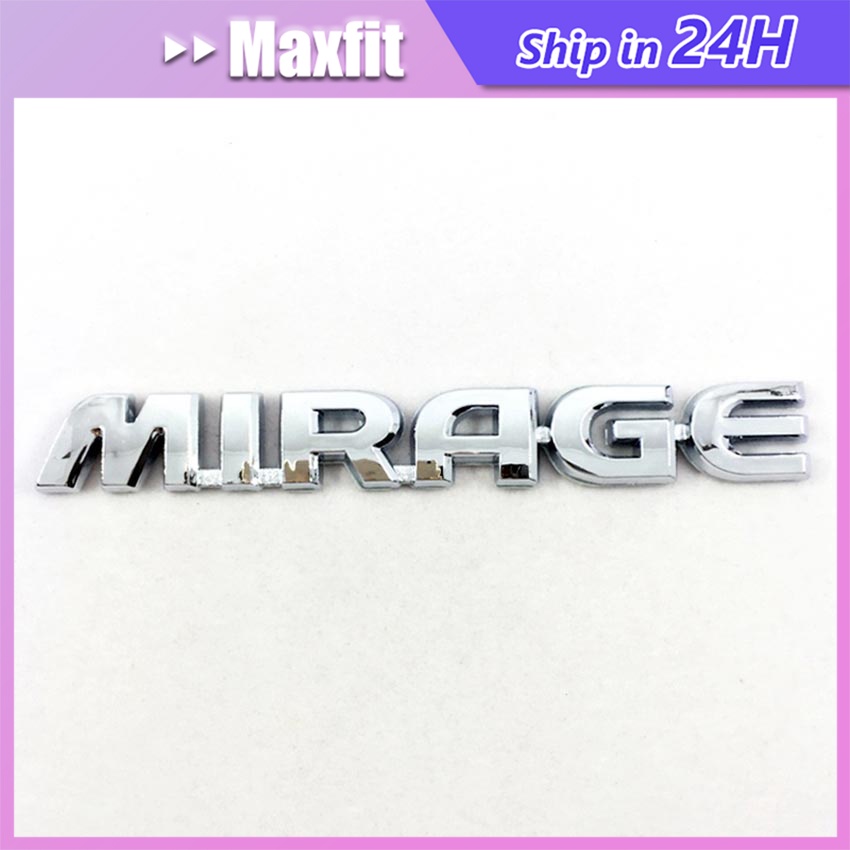 Jual Stiker Emblem MIRAGE 3D ABS Logo Car MIRAGE Mobil Side Fender Rear ...