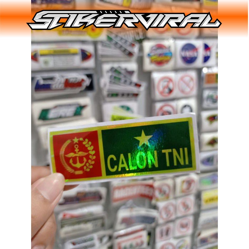 Jual sticker printing CALON TNI HOLOGRAM | Shopee Indonesia
