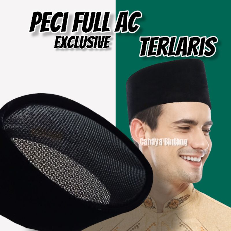 Jual DUTA Songkok Hitam Polos Peci hitam full ac Kopiah Hitam Full AC Dewasa dan Anak Tinggi 6 ...