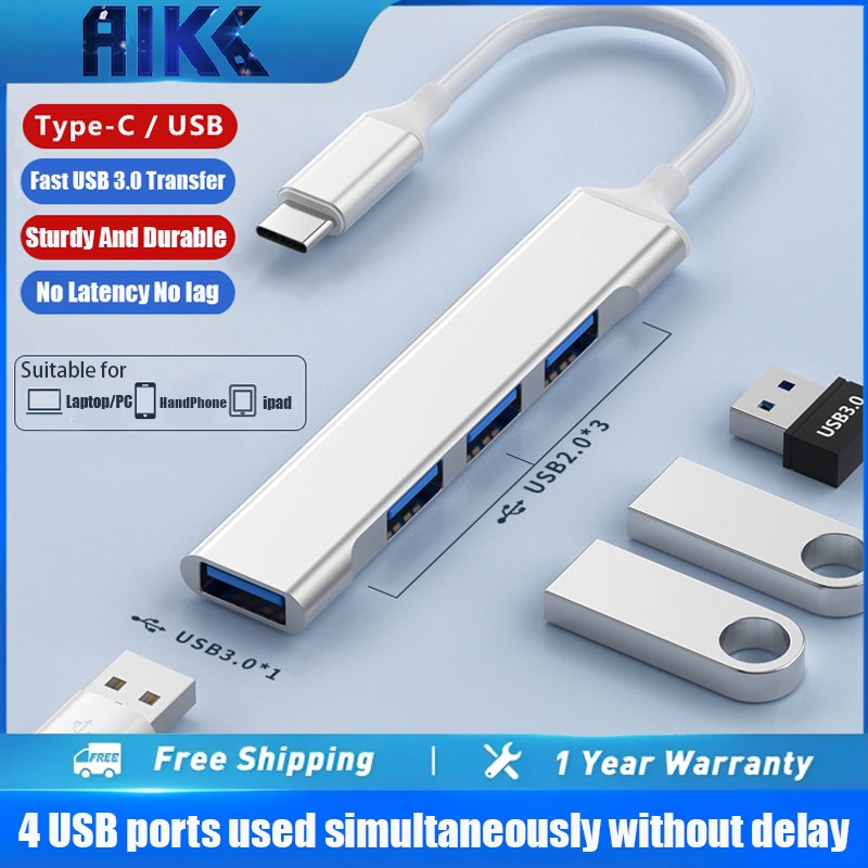 Jual USB Hub Adapter Usb＆Type C 4 in 1 to USB Interface Docking Station ...
