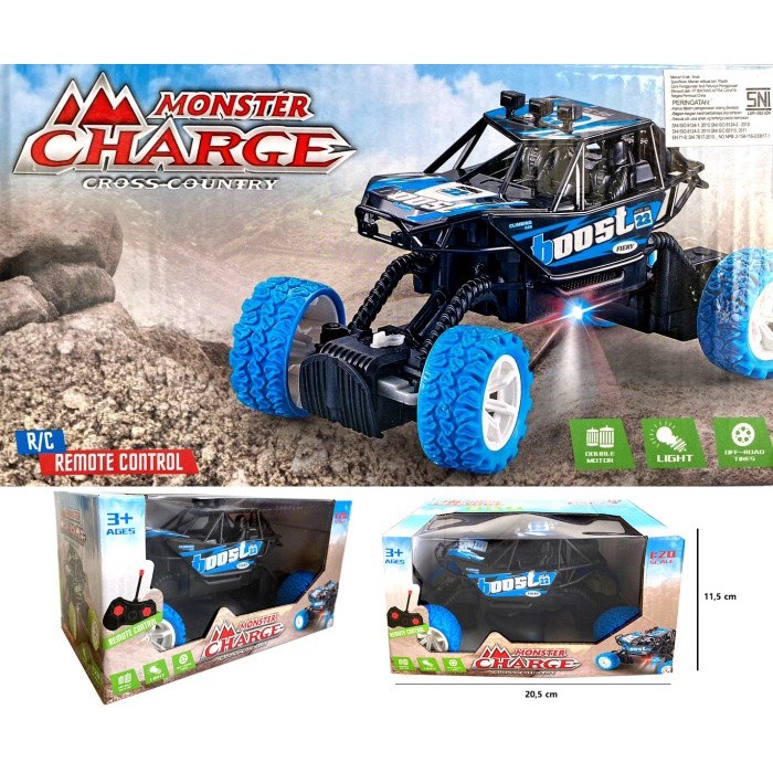 Jual ASS MAINAN MOBIL REMOTE CONTROL MONSTER CHARGER RC SKALA 1:20 ...