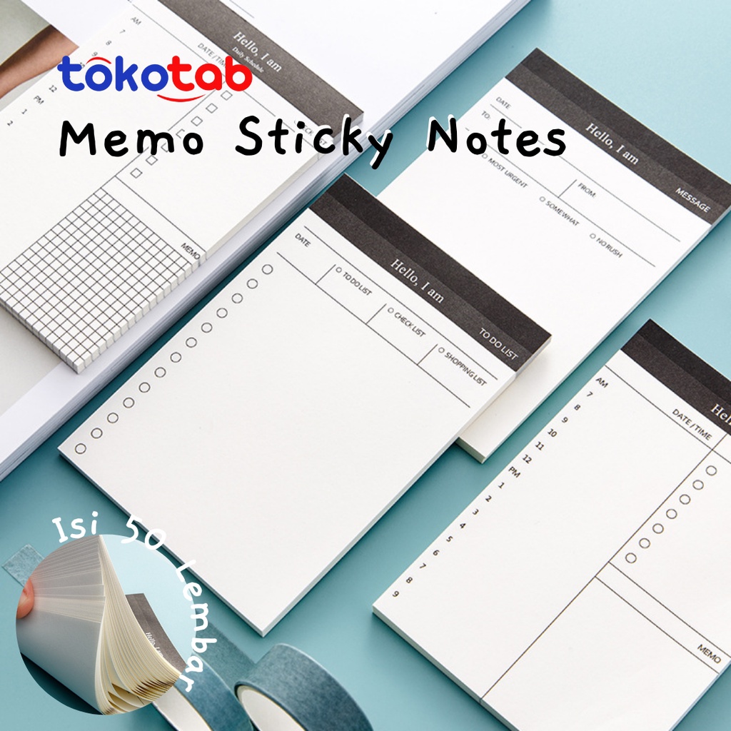 Jual Tokotab - Notes Simple Post Notes Business Planner Office Desktop ...