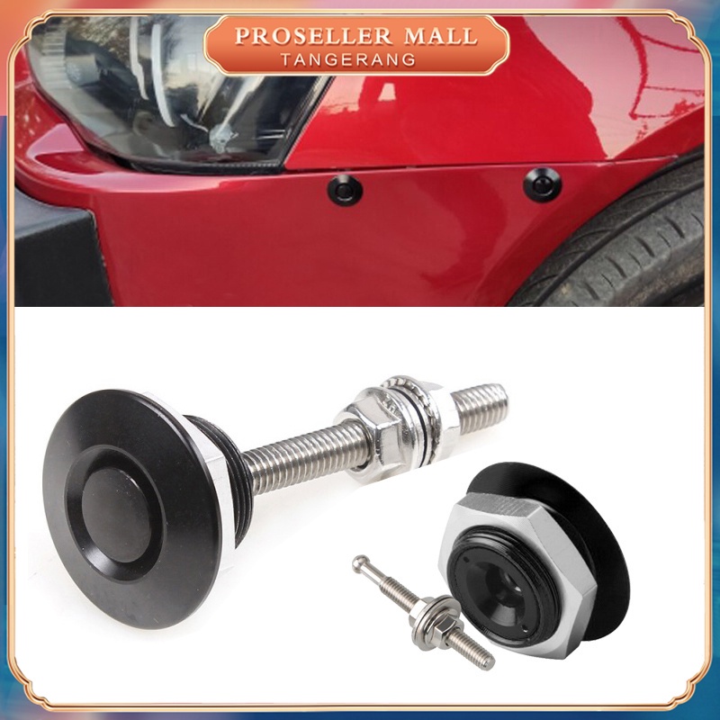 Jual 2Pcs 30mm Push Button Quick Release Hood Lock Clip Car Bumper ...