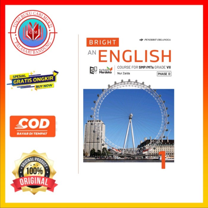 Jual Buku Bright An English Course Untuk SMP/MTS Kelas 7 Kurikulum Merdeka | Shopee Indonesia