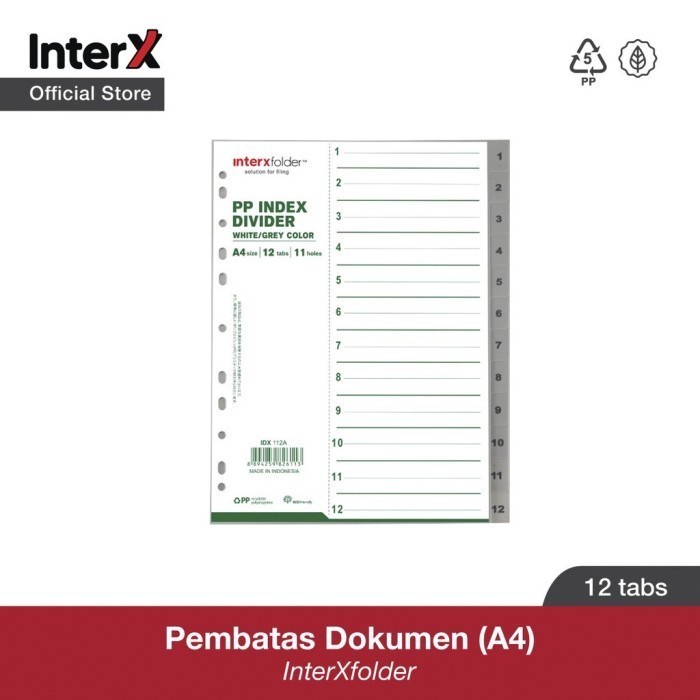 Jual Inter X Index Divider A4/1-12 (Pembatas Dokumen) | Shopee Indonesia Jual Inter X Index Divider A4/1-12 (Pembatas Dokumen) | Shopee Indonesia