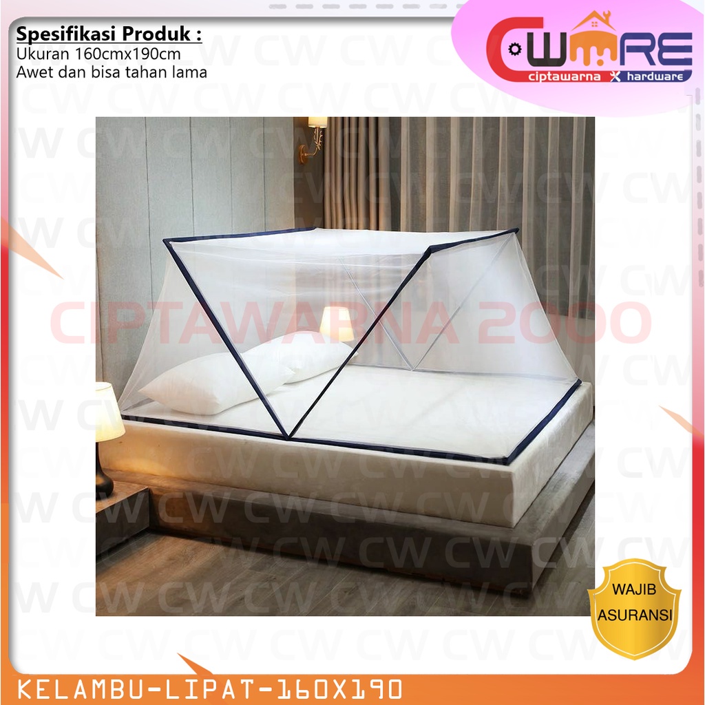 Jual kelambu Nyamuk Model Lipat Kotak 160x190CM NATS CW2H | Shopee ...