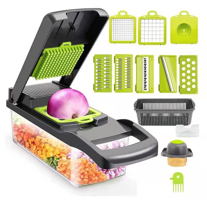 Jual Parutan 16 in 1 Serbaguna Sayur Buah Multifungsi Vegetable Chopper ...