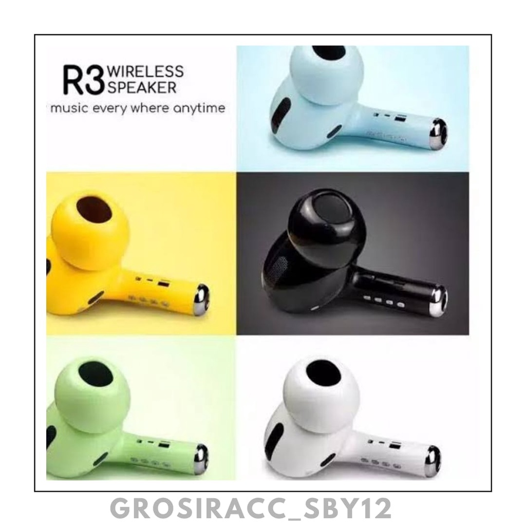 Jual (GAS) Speaker Bluetooth R3 Model Earphone Bluetooth Wireless ...