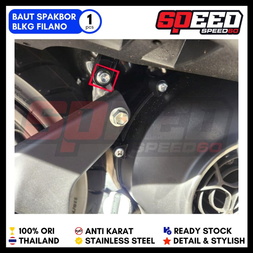 Jual Baut Dudukan Spakbor Yamaha Grand Filano Baut Probolt Thailand Stainless King Nut | Shopee ...